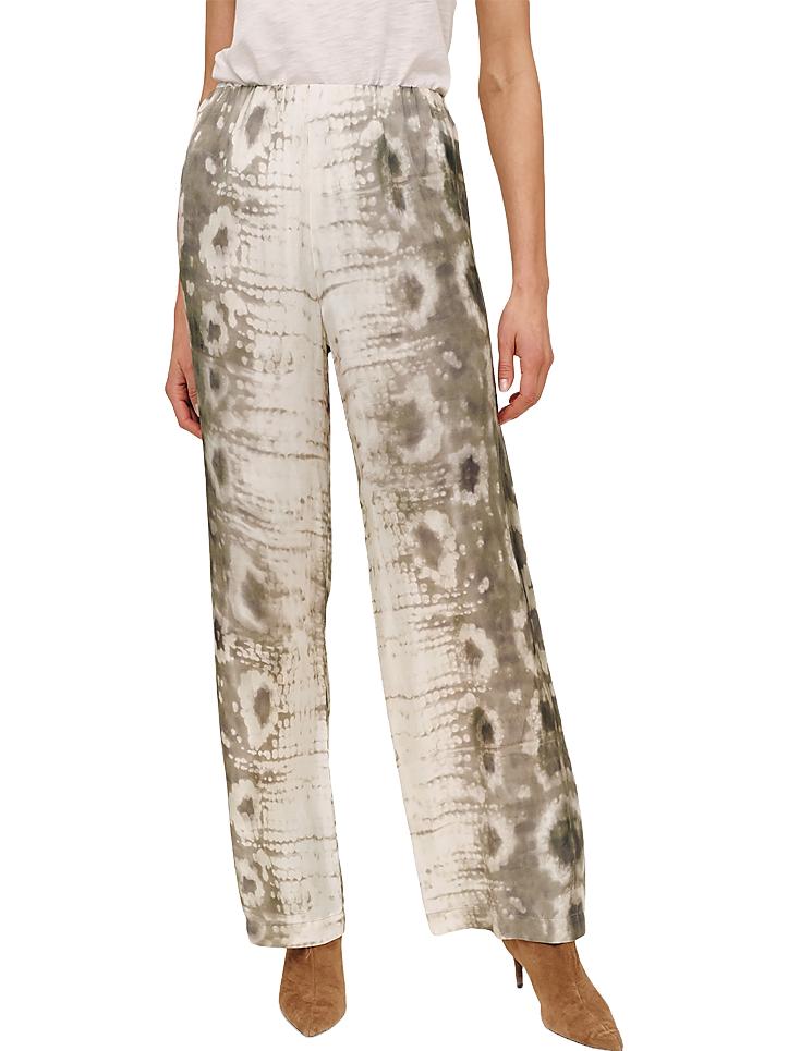 BELLA DAHL Bella Dahl Wide Leg Printed Silk Blend Pants